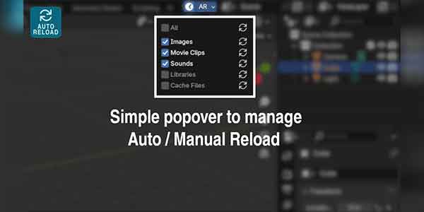 پلاگین بلندر Auto Reload | گـــــرافیکو