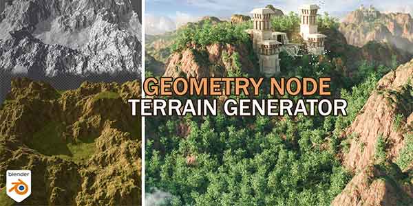 پلاگین بلندر Terrain Generator | گـــــرافیکو