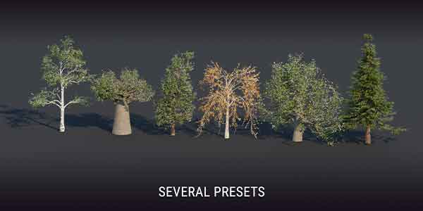 پلاگین بلندر Albero Tree Generator | گـــــرافیکو