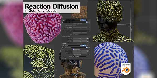 پلاگین بلندر Reaction Diffusion | گـــــرافیکو