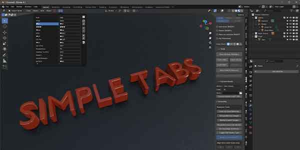 پلاگین بلندر Simple Tabs | گـــــرافیکو